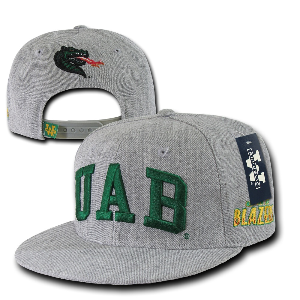 UAB Birmingham Blazers University of Alabama Flat Bill Snapback ...