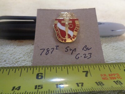 787th Support Battalion G23 Unit Crest, DI, DUI (DRAW#AI) | eBay