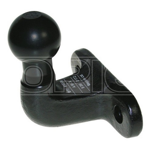 50mm High Reach Tow Ball - Robust Black Finished Steel - Maypole 5005BA ...
