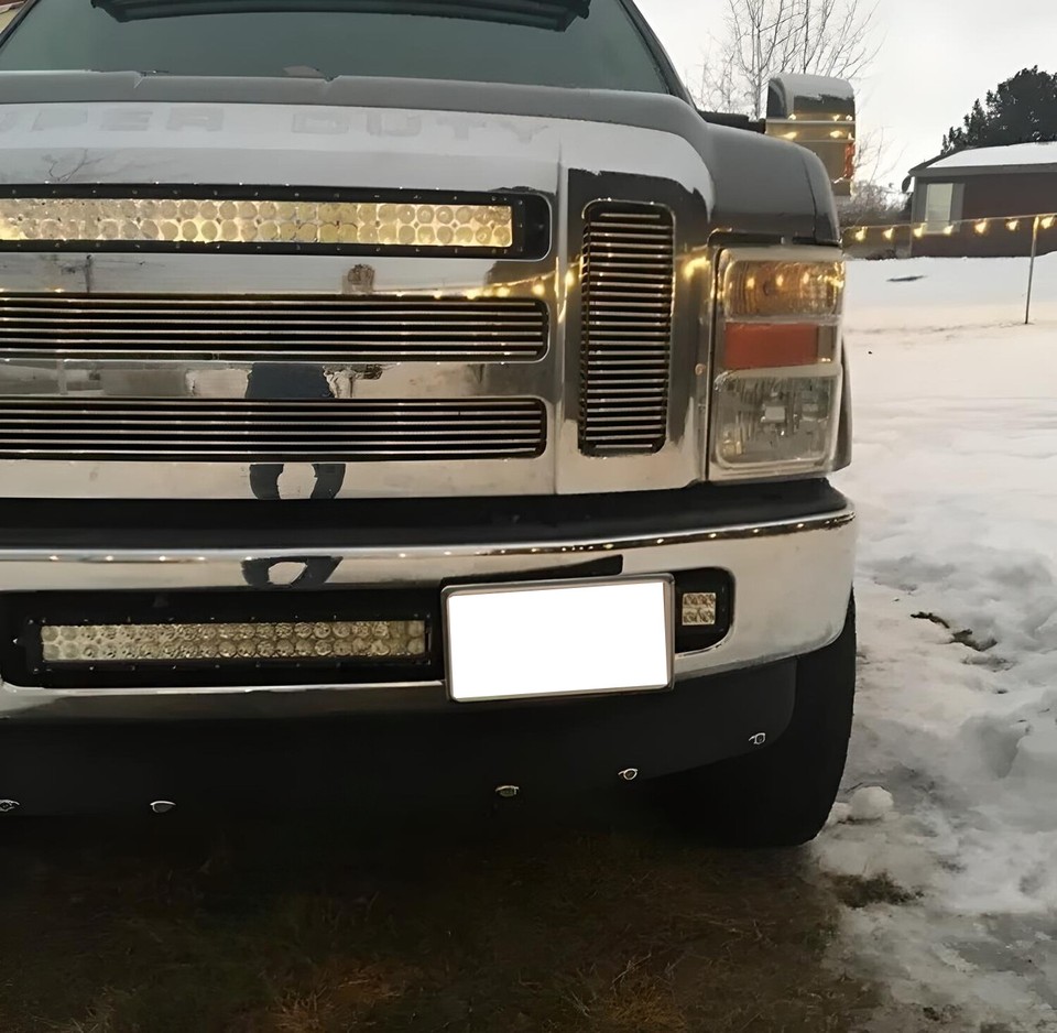 Front Tow Hook Fit License Plate Relocation Mount Kit For Ford F250 ...