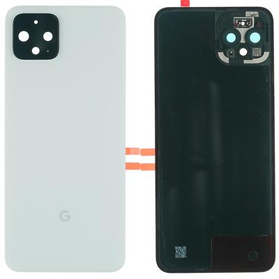 Google Pixel 4 Back Rück Gehäuse Cover Akku Deckel Glas Abdeckung, weiß ...
