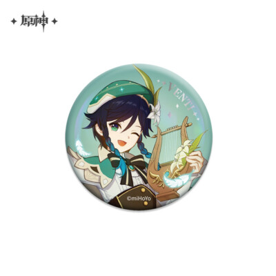 miHoYo Genshin Impact Badge Venti Character Tachie Emblem Official ...