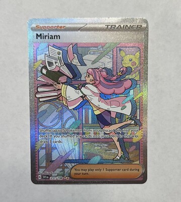 Pokemon Miriam Alt Art SV 251/198 Full Art Trainer near mint | eBay