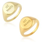 Til Death Ring - Signet Ring - Promise Ring - Anniversary Signet Ring ...