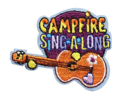 Girl Boy Cub CAMPFIRE SING ALONG Fun Patches Crests Badges SCOUTS ...