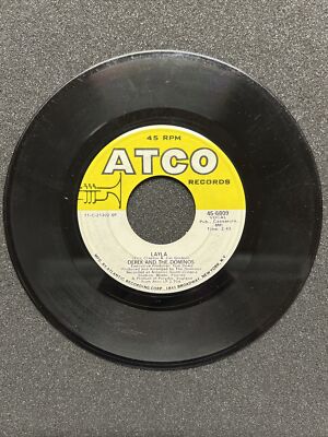 45 rpm Vintage 7” Vinyl Single Hit Record Eric Clapton Derek & Dominos ...
