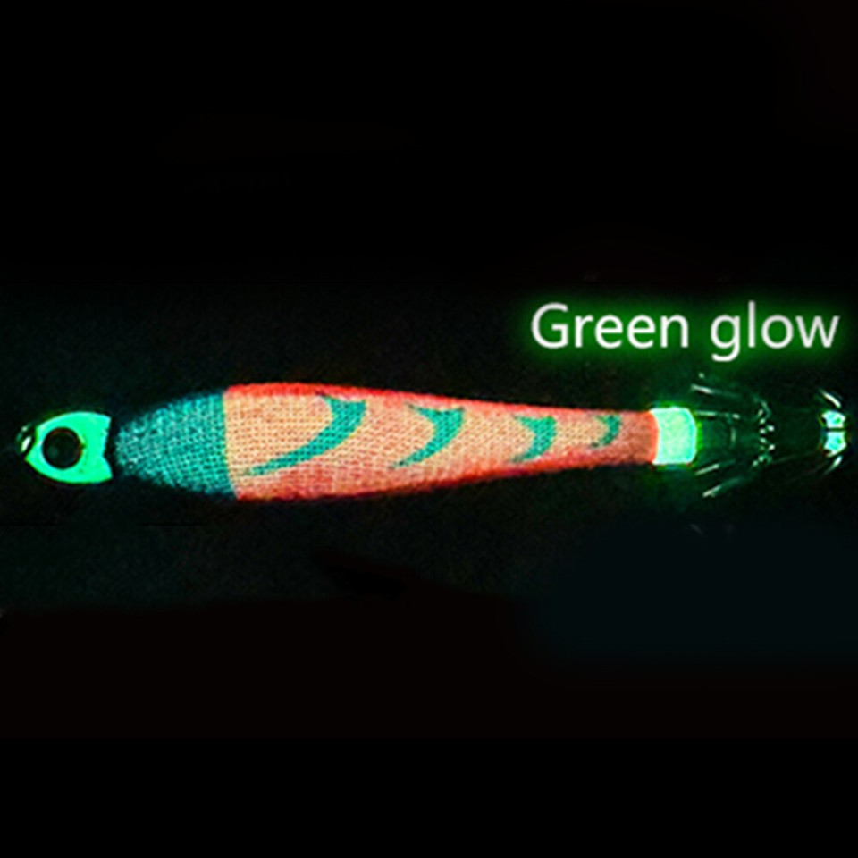 Luminous Squid Hook Glow In The Dark Squid Bait for Night Fishing (Blue ...