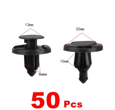 50pcs Bumper & Fender Liner Push-Type Clips Fasteners For Nissan For ...