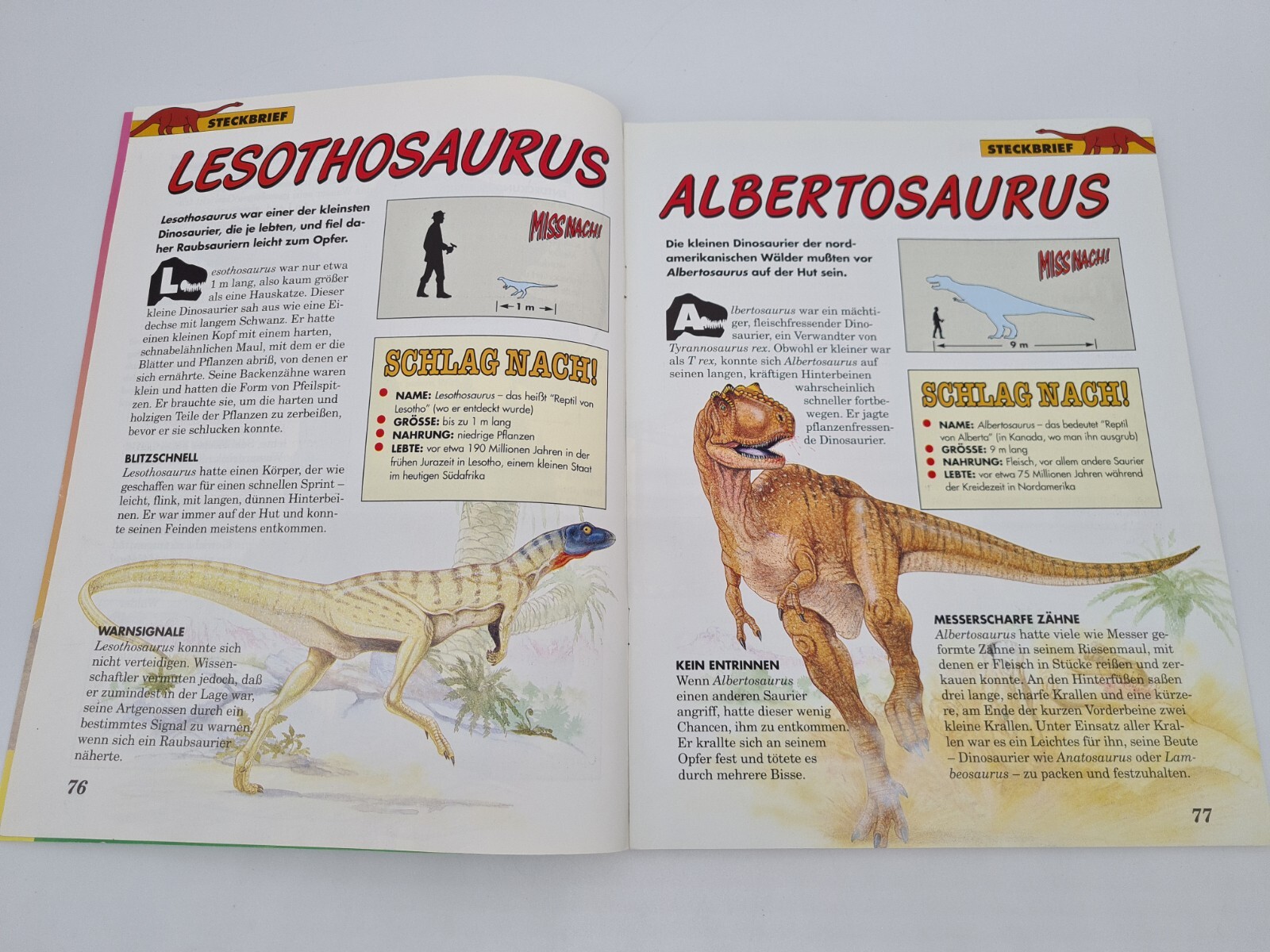 De Agostini Heft DINOSAURIER - Giganten der Urzeit - Heft 4 - 90er ...