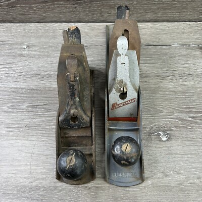 Vintage Stanley HANDYMAN 14" Carpenters Bench Plane And Stanley 9 ...