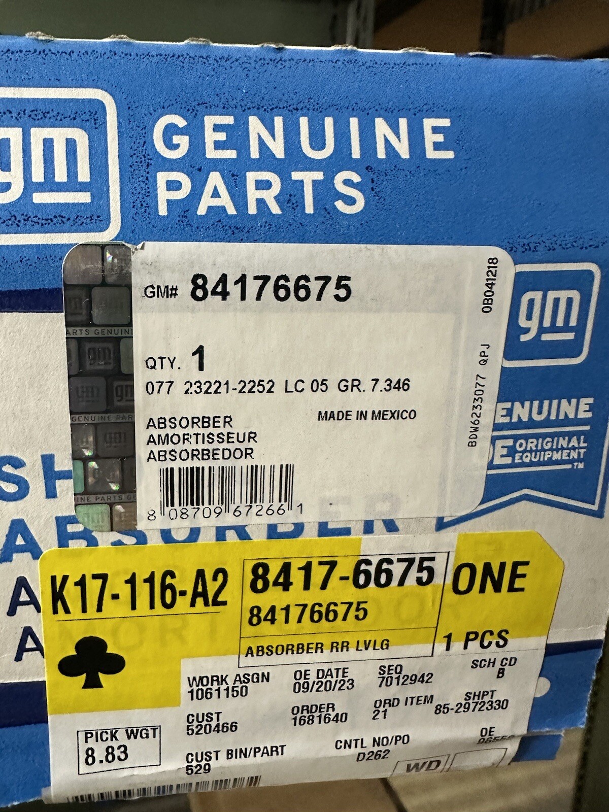 OEM GM 84176675 ABSORBER | eBay