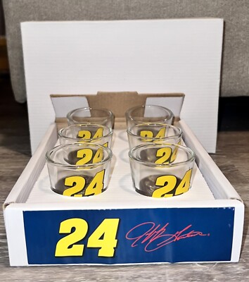 6 Pack NASCAR Jeff Gordon # 24 Shot Glasses Racing Hendricks ...