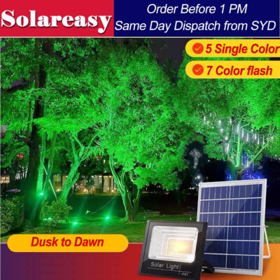 40W Solar Colour FloodLight Christmas Flood Light 7 Colours Landscape ...