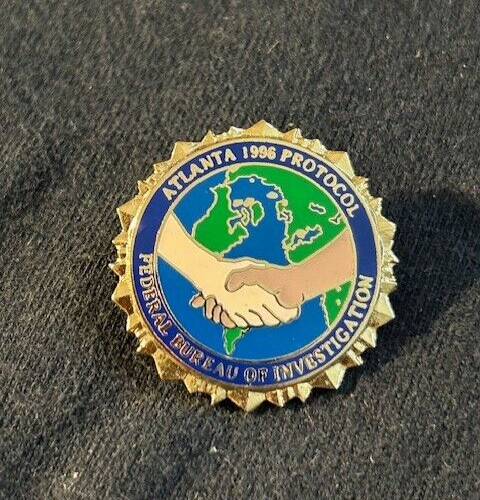 1996 Atlanta Olympics Protocol FBI Pin Badge Lapel Pin | eBay