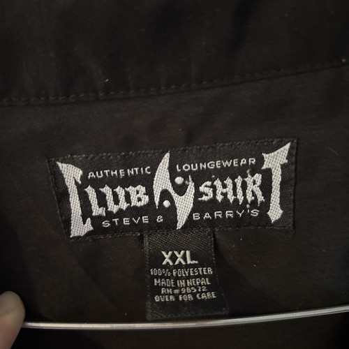 Authentic Steve & Barry’s Club Shirt Black With Red White And Gray ...