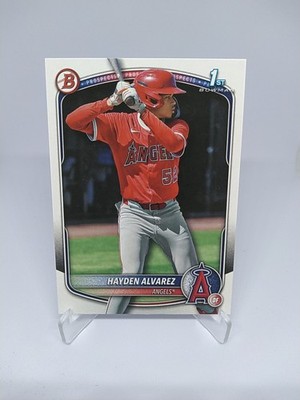 2025 1st Bowman Prospect Hayden Alvarez #BP-12 Los Angeles Angels | eBay