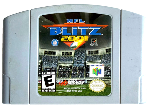 NINTENDO 64 "NFL BLITZ 2001" AUTHENTIC N64 GAME CARTRIDGE IN VERY GOOD ...