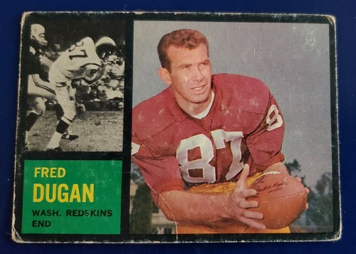 1962 Topps Fred Dugan Washington Redskins #170 | eBay
