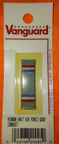 Vanguard Ribbon Unit USAF GOOD CONDUCT Surplus Award Ribbon NEW ...