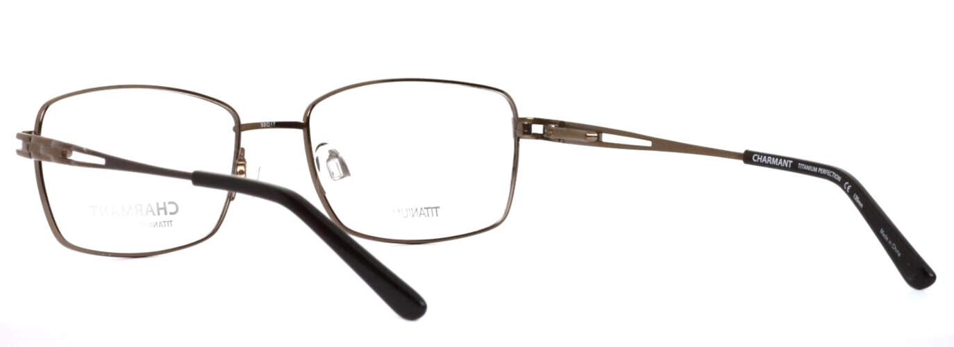 CHARMANT CH12163 BR Brown Womens Rectangle Full Rim Eyeglasses 53-17 ...