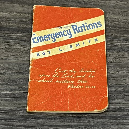 Vintage 1949 Pocket Emergency Rations Religious Booklet Roy L Smith ...