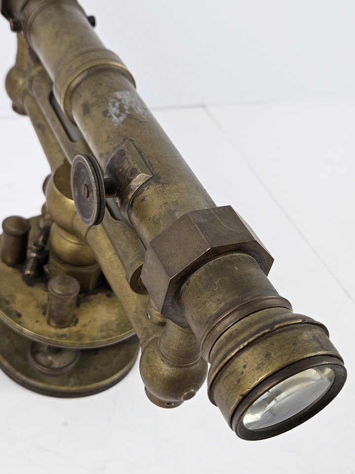 Antique W & L.E. Gurley NY Brass WYE 14" Precision Survey Level ...