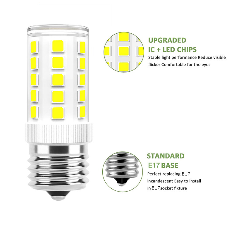 2x E17 LED Bulb 7W 110V Cold White Ceramics Light for Microwave Oven US ...