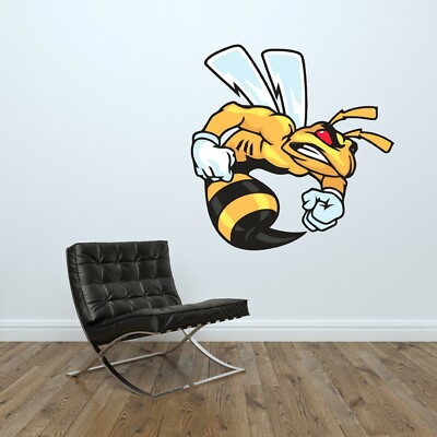Angry Super Bee Logo Wall Decal Window Art Mural Vinyl Sticker | eBay
