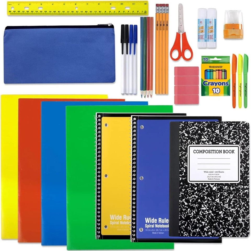 School Supplies Essentials Bundle Pack and individual NIB | eBay