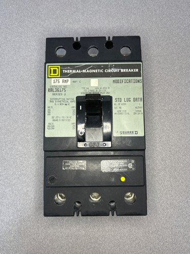 Square D KAL36175 Schneider Elec 175 Amp 600 Volt 3PH Circuit Breaker ...