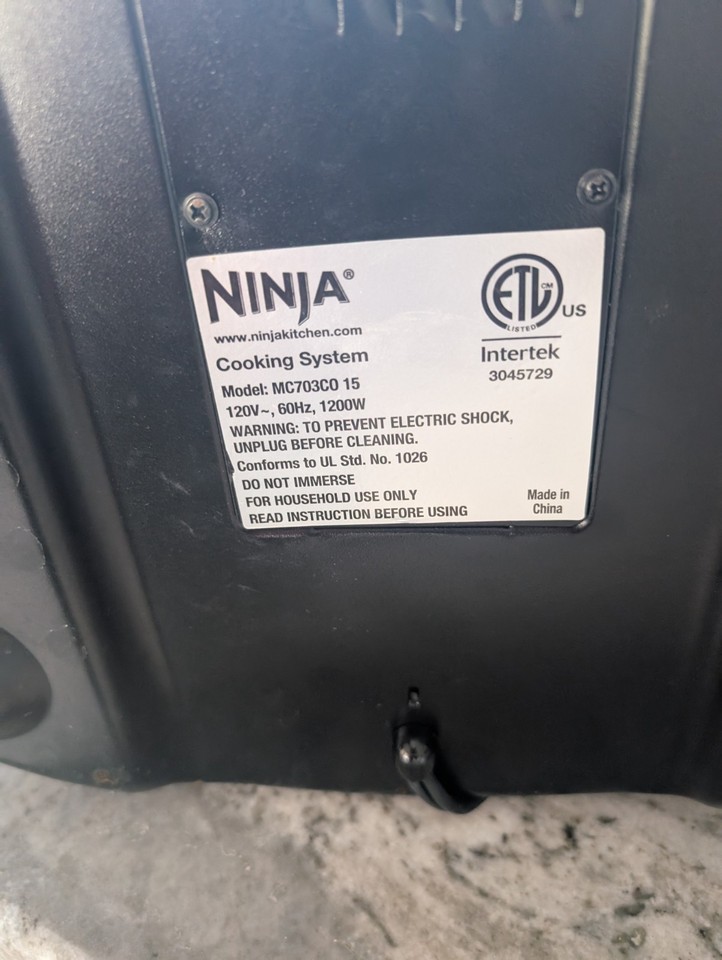 Ninja MC702 3in1 Triple Fusion Heat Technology Digital Cooking System ...