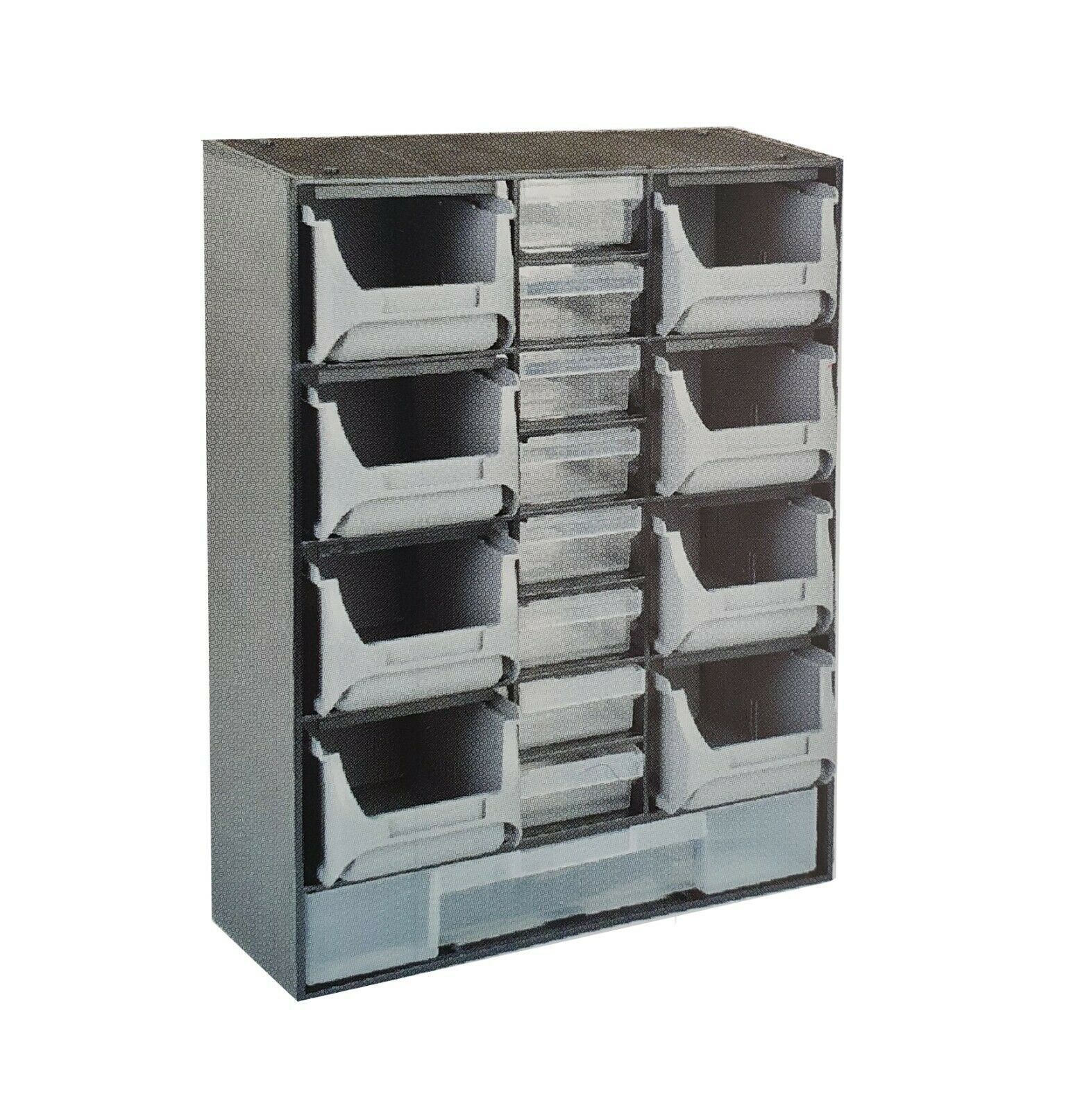 Multi Drawers Parts Bin Wall Rack Parts Organiser Storage Cabinet Tool ...