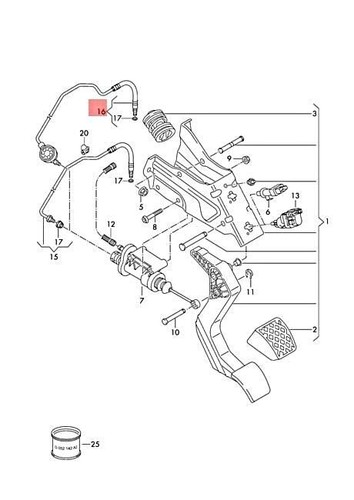 Genuine VW Amarok 2HA 2HB S1B S6B S7A S7B Pipe/Hose Line 2H1721480C | eBay