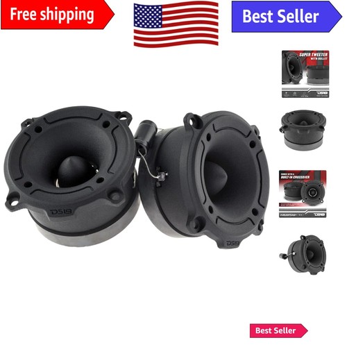 Premium 4 Ohm Super Tweeters with Built-In Crossover - 300W MAX Power ...
