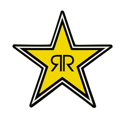 10 pack 6" Authentic Rockstar Energy Drink Star Sticker Decal Sign Logo ...