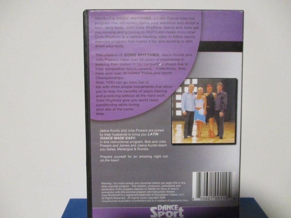 Latin Dance Made Easy - Core Rhythms - DVD - MINT condition - ED21-79 ...
