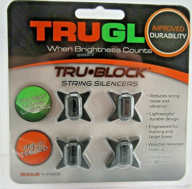 TRUGLO Tru-block String Silencers Tg830bw Black 4 Sets for sale online ...