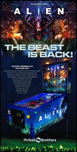 Alien Limited LV Edition Pinball Machine Pinball Brothers | eBay