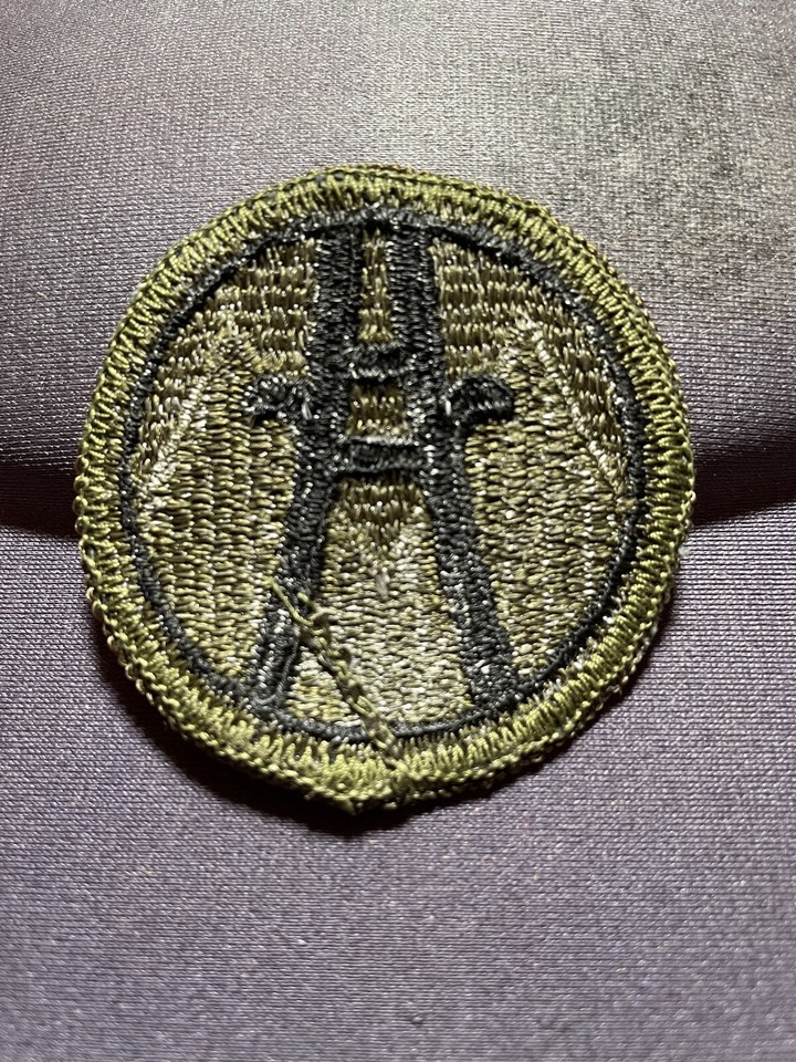 ARMY PATCH 2nd LOGISTICAL COMMAND VIETNAM WAR ERA 1969 SUBDUED (BLACK ...