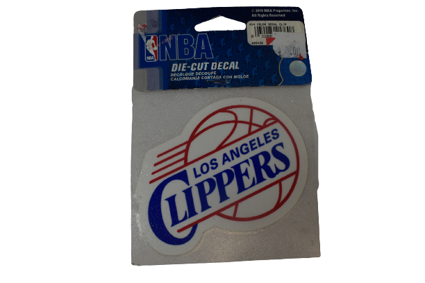 Lot of 9 NBA Los Angeles Clippers Basketball 4 x 4 Inch Die-Cut Decal ...