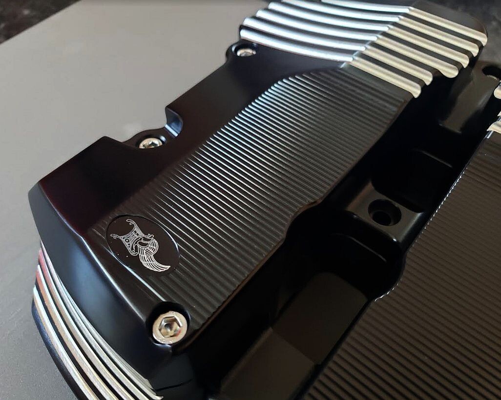 KENS FACTORY HARLEY M8 ROCKERS BOXES POLISHED OR CONTRAST CUT IN STOCK ...