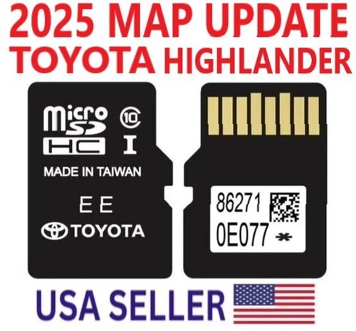 LATEST HIGHLANDER 2025 GPS NAVIGATION TOYOTA CARD TOYOTA OEM 86271 ...