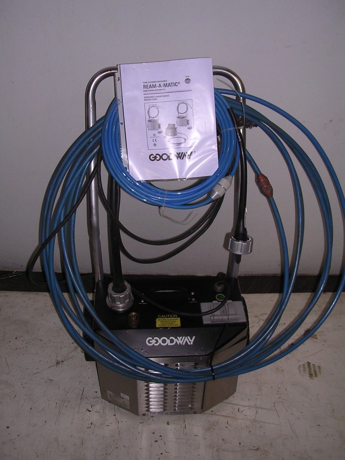 GOODWAY REAM-A-MATIC RAM-4 CHILLER TUBE CLEANER EX COND! 2 SHAFTS & 10 ...
