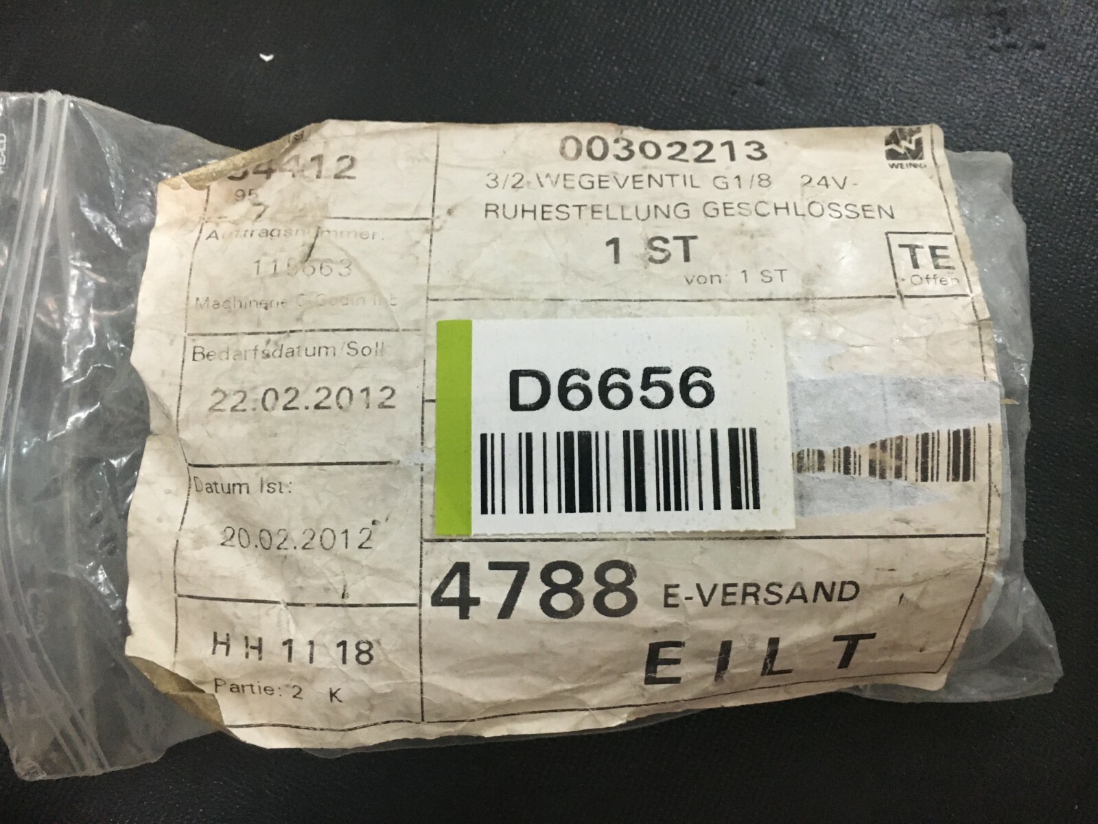 Rexroth Solenoid-operated air control valve 9180 0820 005 151 | eBay