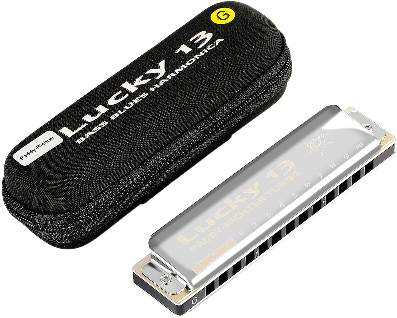 EASTTOP New Lucky 13 Bass Plus Blues Harmonica 13Holes Diatonic Harp ...