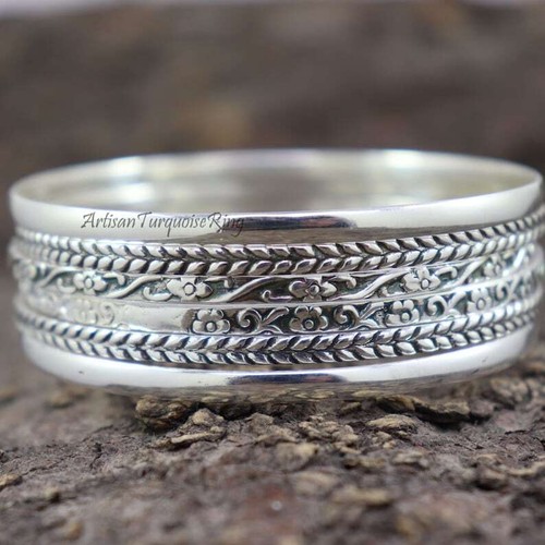 Sterling Silver Designer Beautiful Daisy Flower Patten/ Set of 6 ...