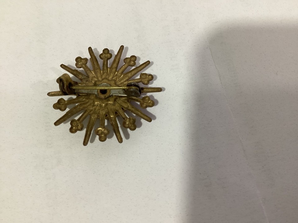 Vintage Woman Centered Spiky Pin 1 1/4" | eBay