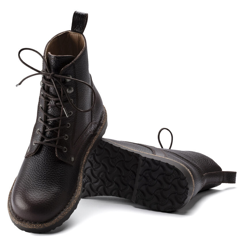 BIRKENSTOCK BRYSON WOMEN'S BOOT IN EMBOSSED LEATHER WITH LACES GINGER ...