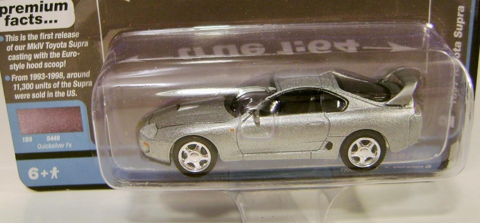 1997 '97 TOYOTA SUPRA SILVER V/B R1 MODERN MUSCLE AUTO WORLD DIECAST ...