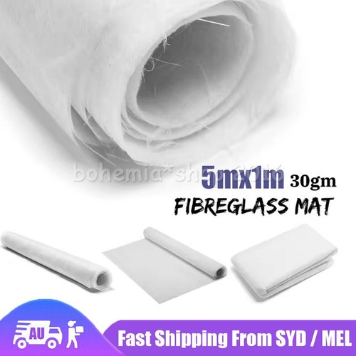 Fibreglass Chopped Strand Mat - CSM (30gram) - 5mx1m For GRP Resin OZS ...